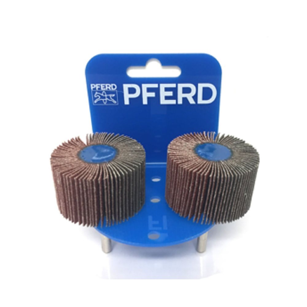PFERD 47800135 2 Pack 50mm x 30mm 60 Grit Aluminium Oxide POS Mounted ...