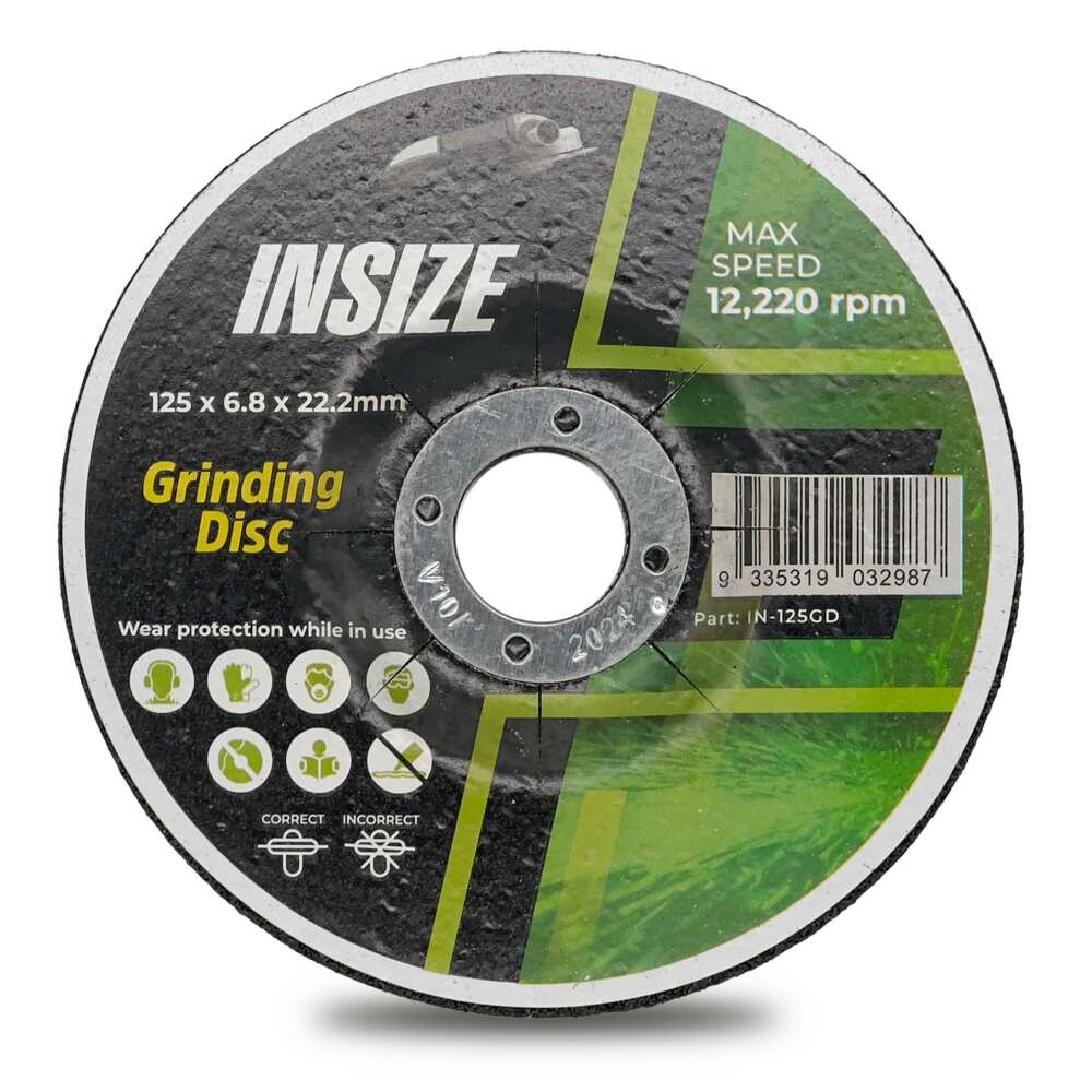 Insize IN-125GD 125mm (5") X 22.2mm Grinding Disc | Tools Warehouse