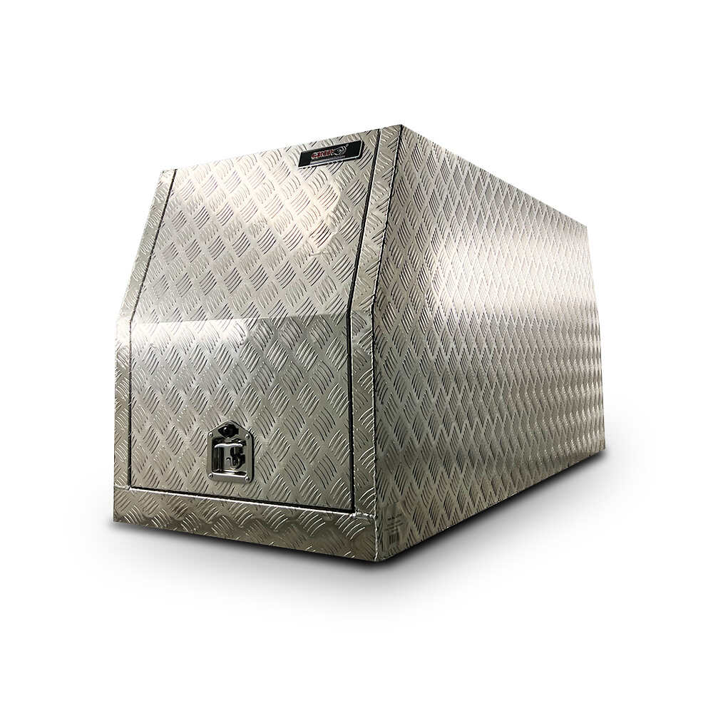 Grip GUC1000 1000mm x 1780mm x 850mm 2 Door Checker Plate Aluminium Ute ...