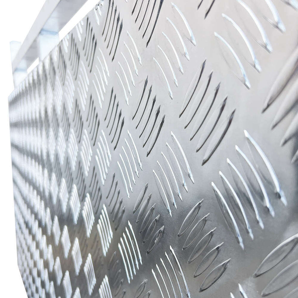 Grip GUC2400 2400mm x 1800mm x 860mm 3 Door Checker Plate Aluminium Ute ...