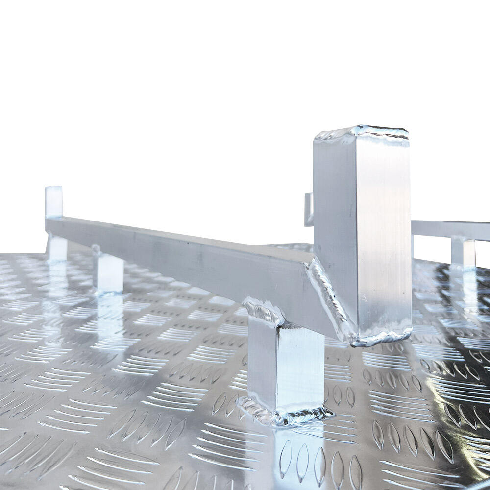 Grip GUC1800 1800mm x 1800mm x 860mm 3 Door Checker Plate Aluminium Ute ...