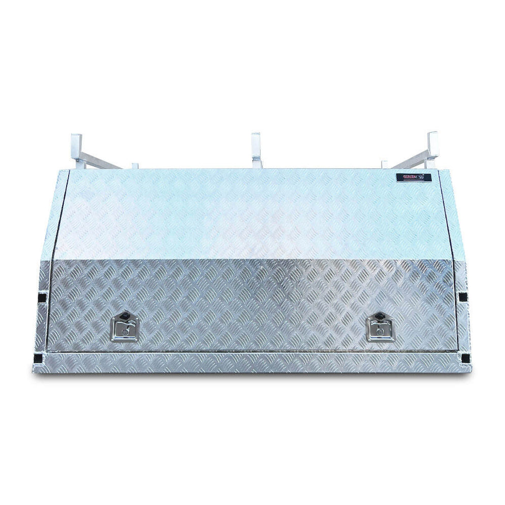 Grip GUC2400 2400mm x 1800mm x 860mm 3 Door Checker Plate Aluminium Ute ...