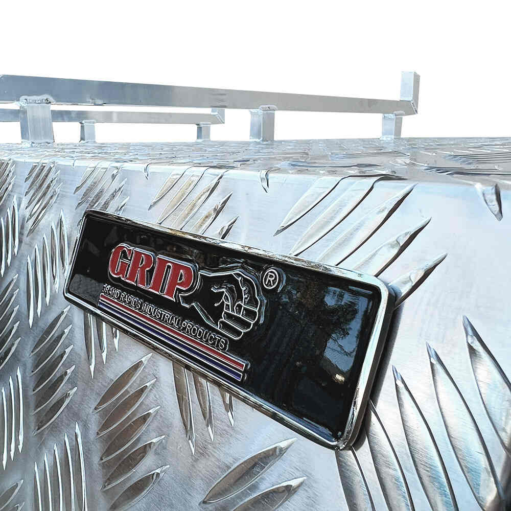 Grip GUC1800 1800mm x 1800mm x 860mm 3 Door Checker Plate Aluminium Ute ...