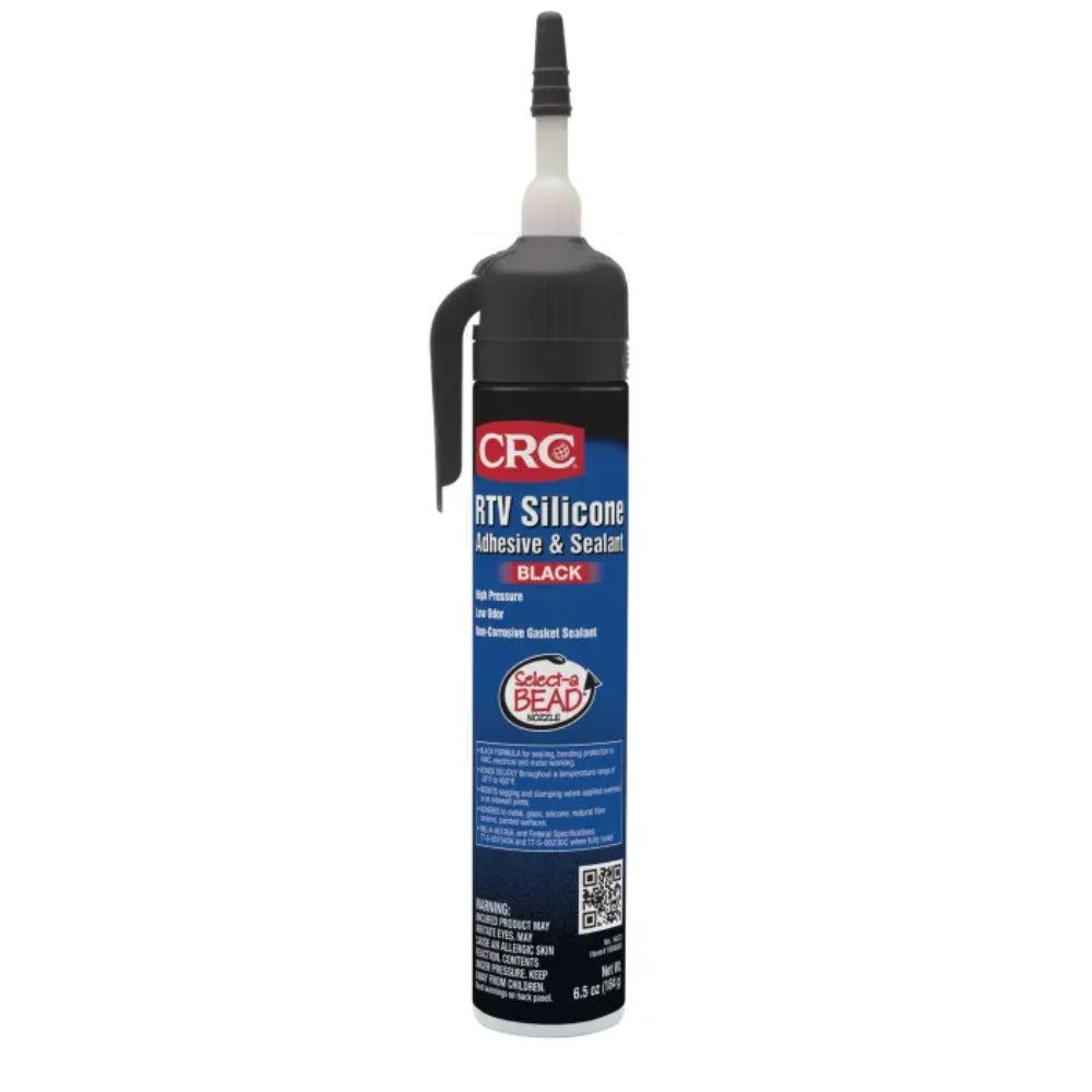 CRC 14072 184g Black RTV Silicone Select-A-Bead Pressurized Cartridge ...