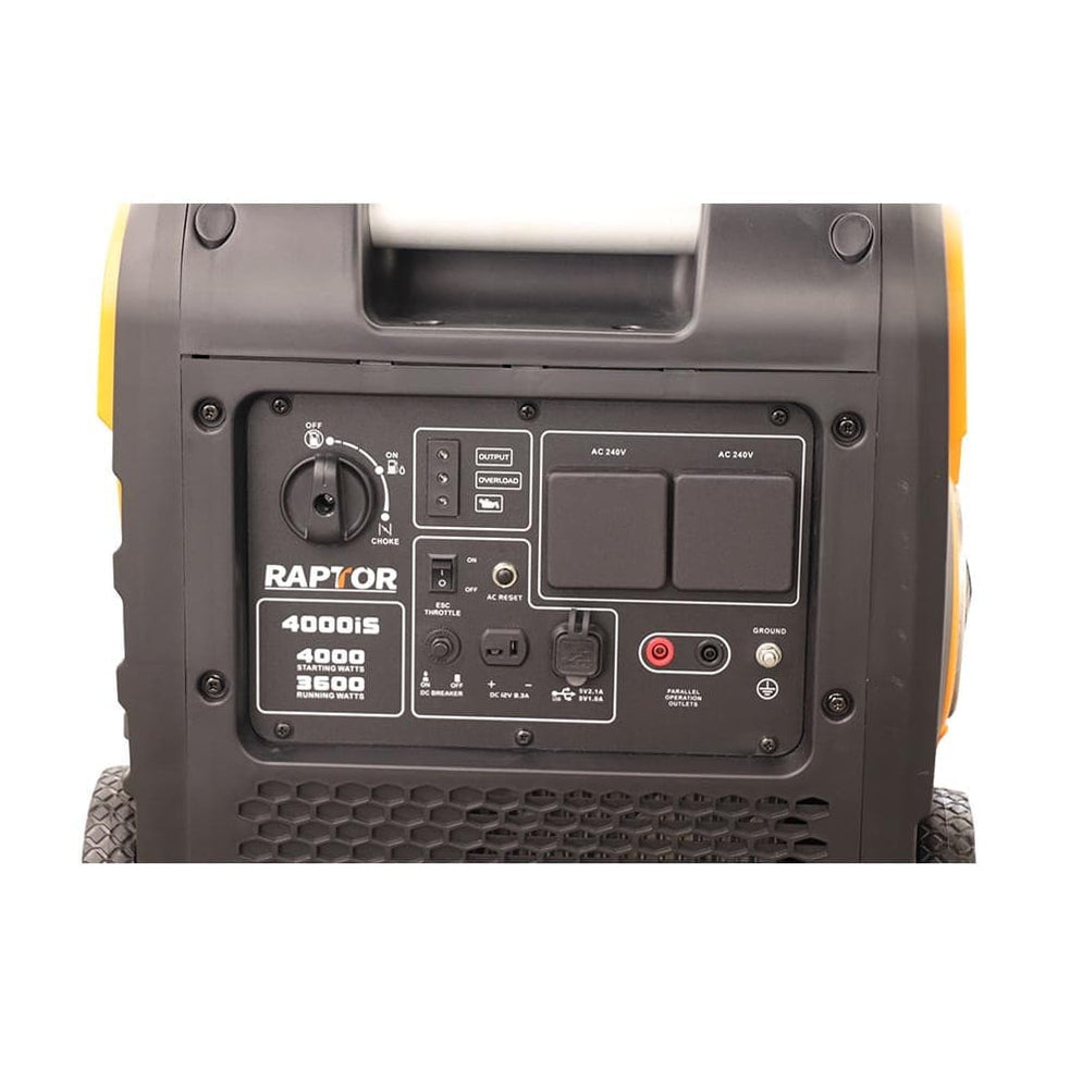 Raptor RG4000I 4000W 223cc 4-Stroke Petrol Inverter Generator | Tools ...