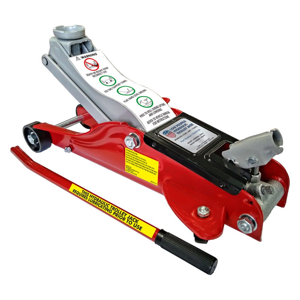 Pittsburgh T825010A 1700kg (1.7T) Low Profile Hydraulic Trolley Jack ...