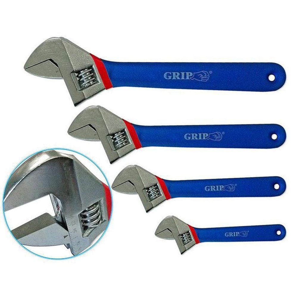 Grip 87042 4 Piece Cushion Grip Adjustable Wrench Set | Tools Warehouse